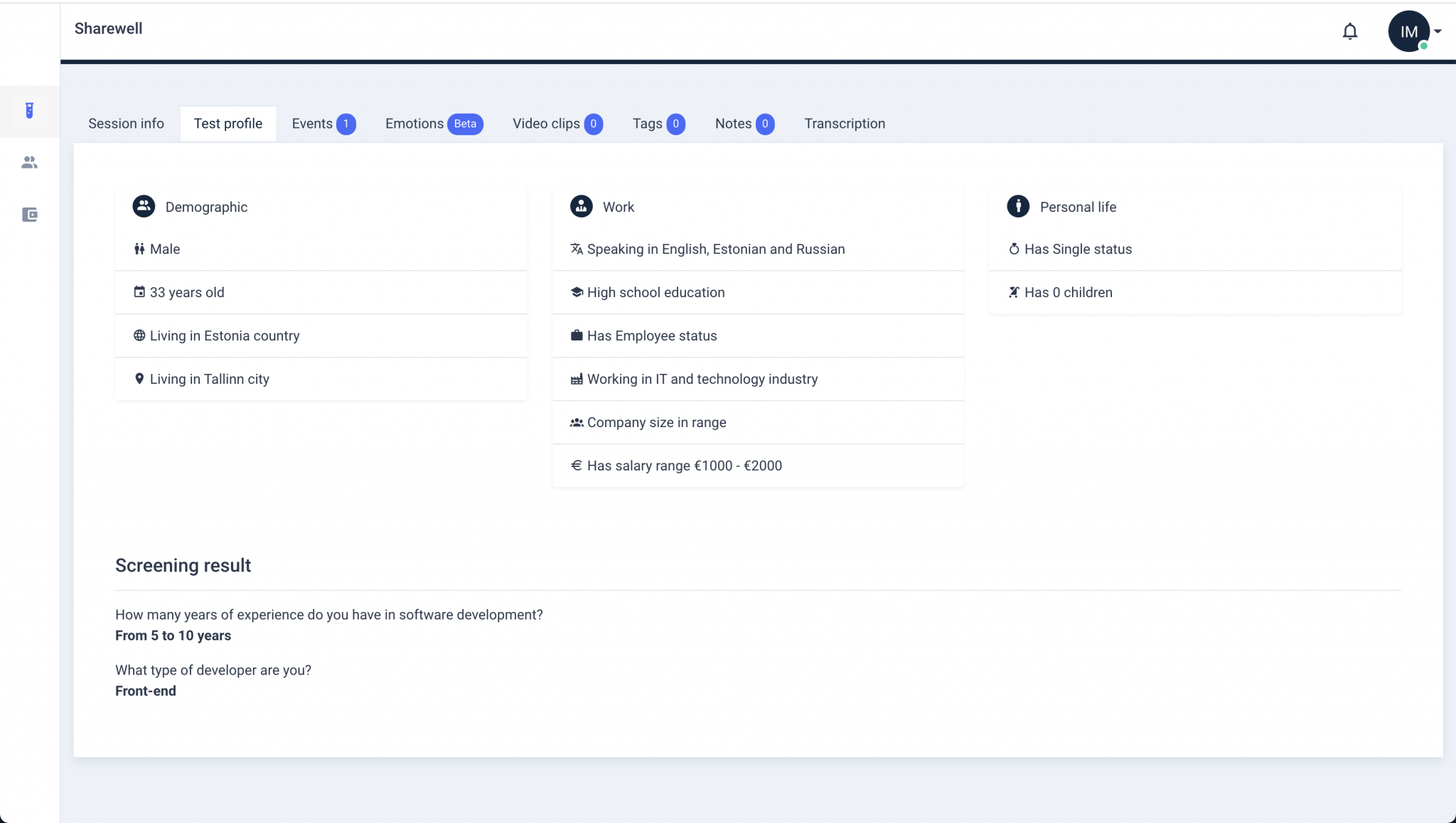 Unmoderated user testing with Sharewell | Sharewell